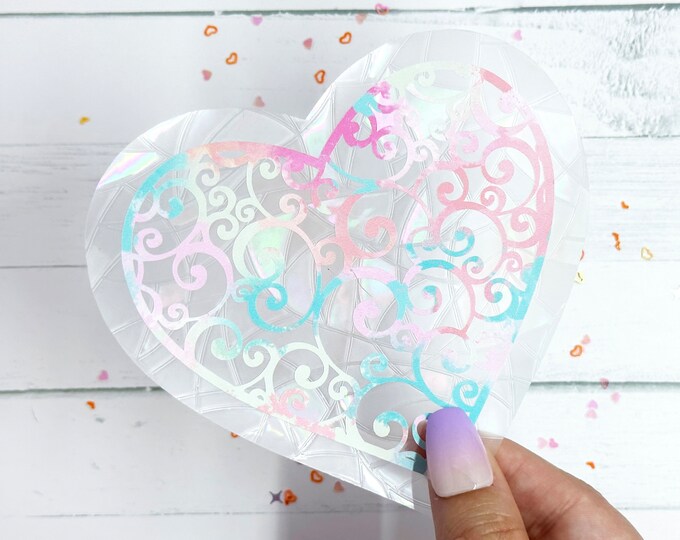 Heart Window Stickers, Heart Window Decal, Unicorn Window Decal - Etsy