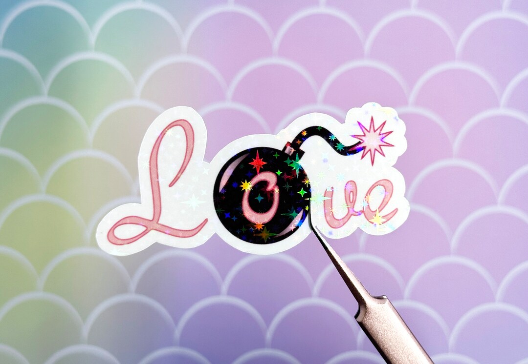 Love Sticker, Water Resistant, Water Bottle Sticker, Word Sticker, Word ...