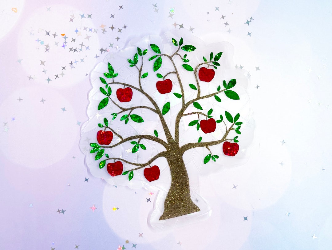 Apple Tree Sticker for Window Fruit Suncatcher Window Cling - Etsy