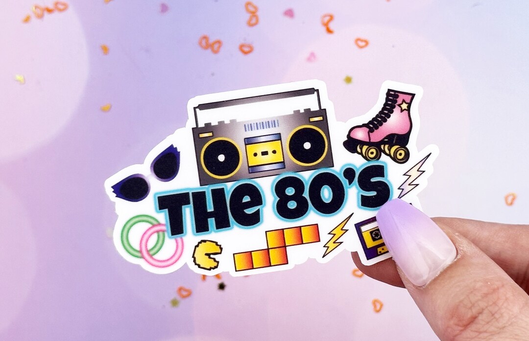 The Eighties Sticker, Decade Sticker, the 80's, Nostalgia Sticker, I ...