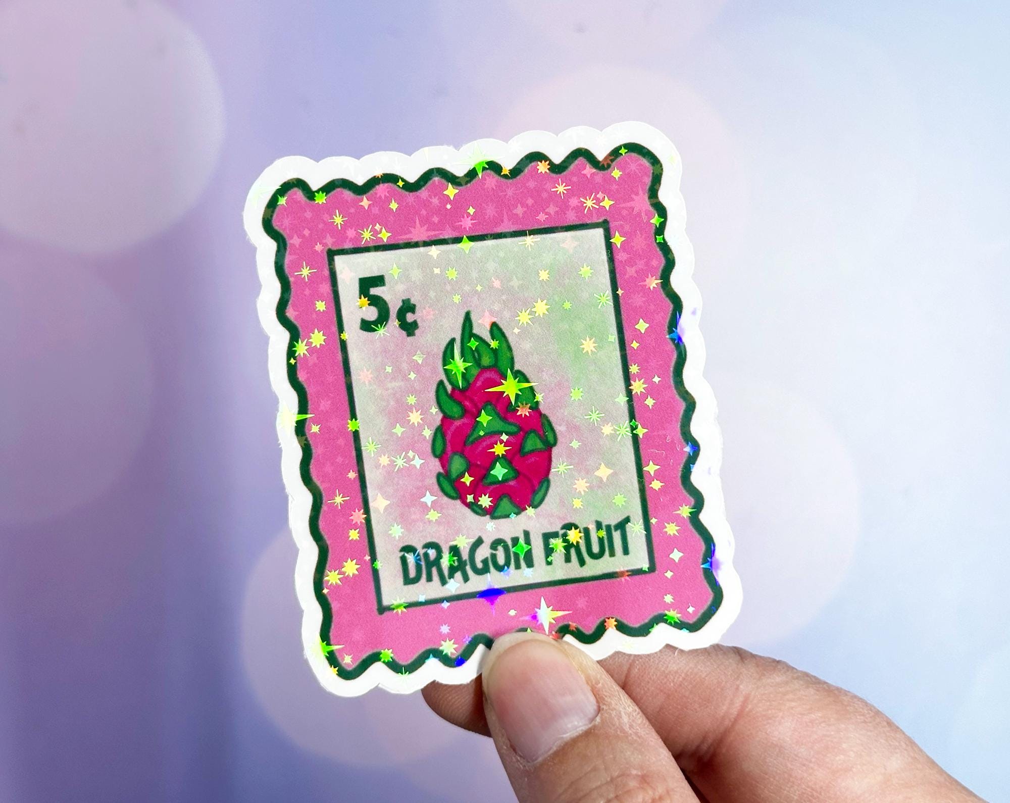 Dragon Fruit Sticker, Fruit Sticker, Sticker for Waterbottle, Dragon ...