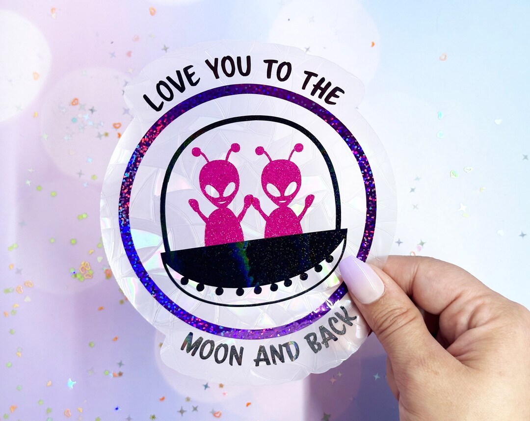 Alien Sticker, Prism Suncatcher for Window, Flying Saucer Decal, Indoor ...
