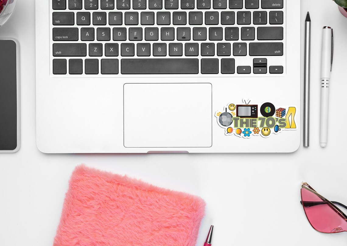 Seventies Sticker Retro Decade Sticker Die Cut | Etsy