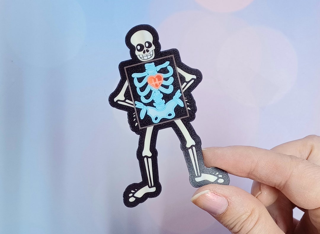 Skeleton Sticker, Skeleton Decor, Stickers, Xray Tech Stickers, Xray ...
