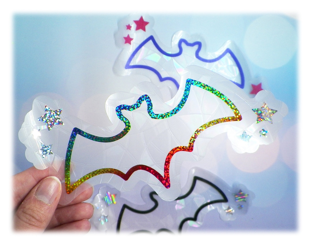 Bat Suncatchers, Prism Window Cling, Bat Decoration, Window Stickers ...