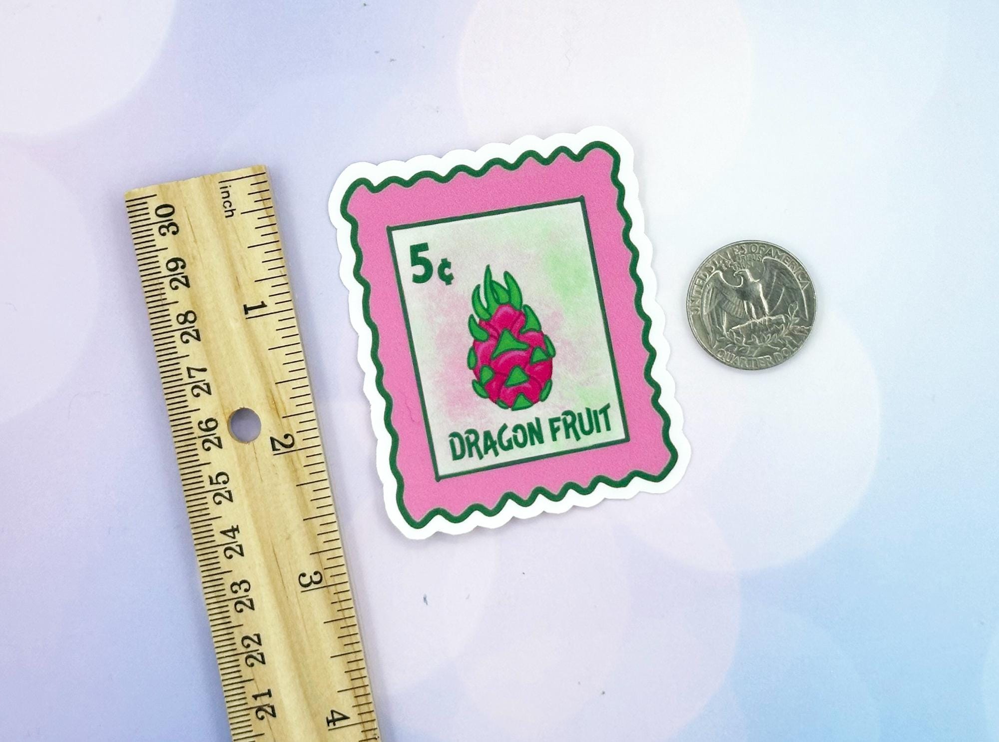 Dragon Fruit Sticker, Fruit Sticker, Sticker for Waterbottle, Dragon ...