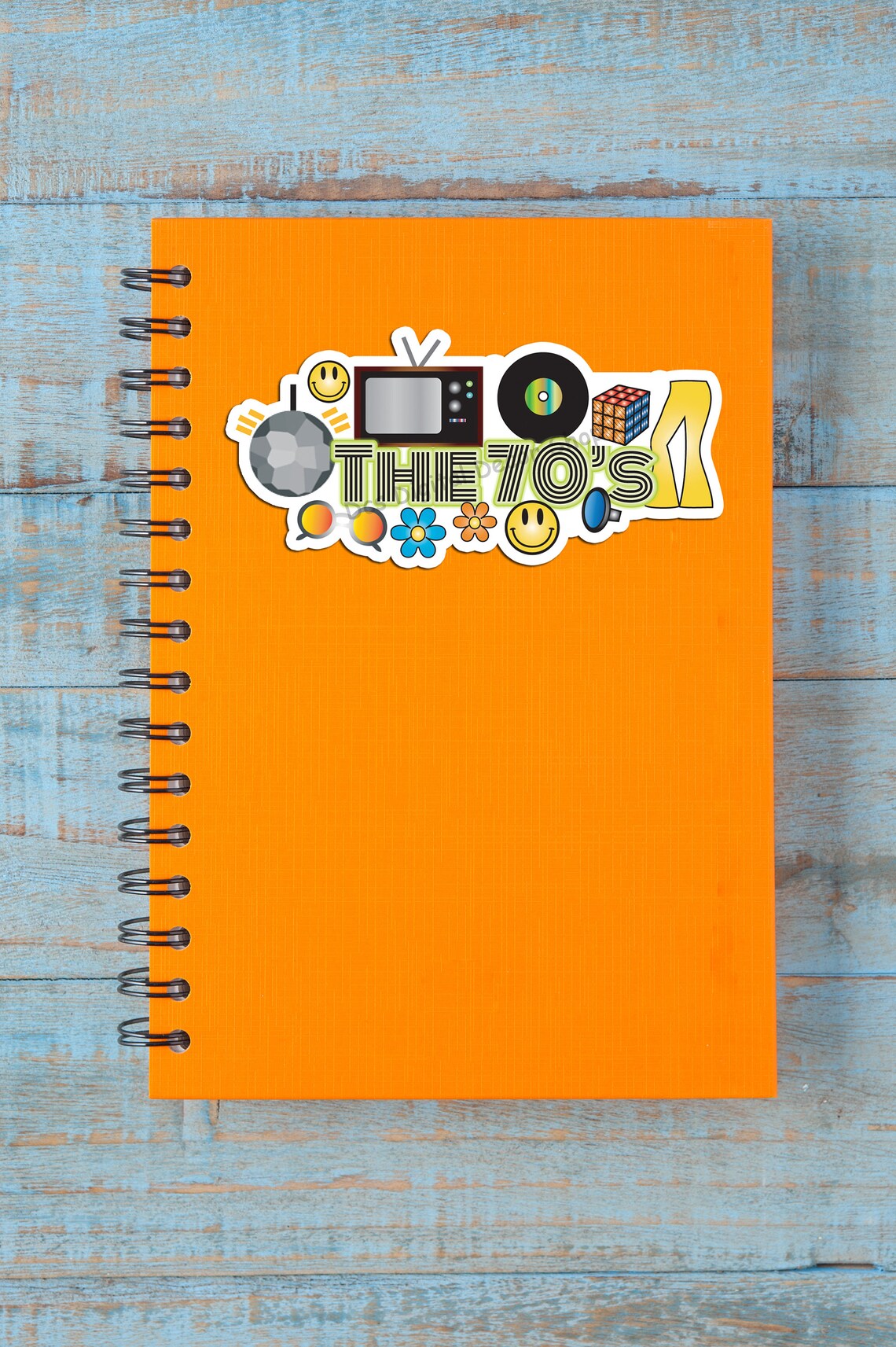 Seventies Sticker Retro Decade Sticker Die Cut | Etsy