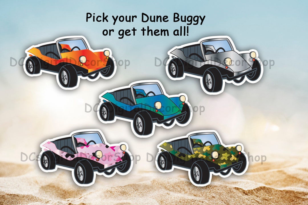 Car Stickers, Dune Buggy, Automotive Decor, Waterbottle Stickers - Etsy