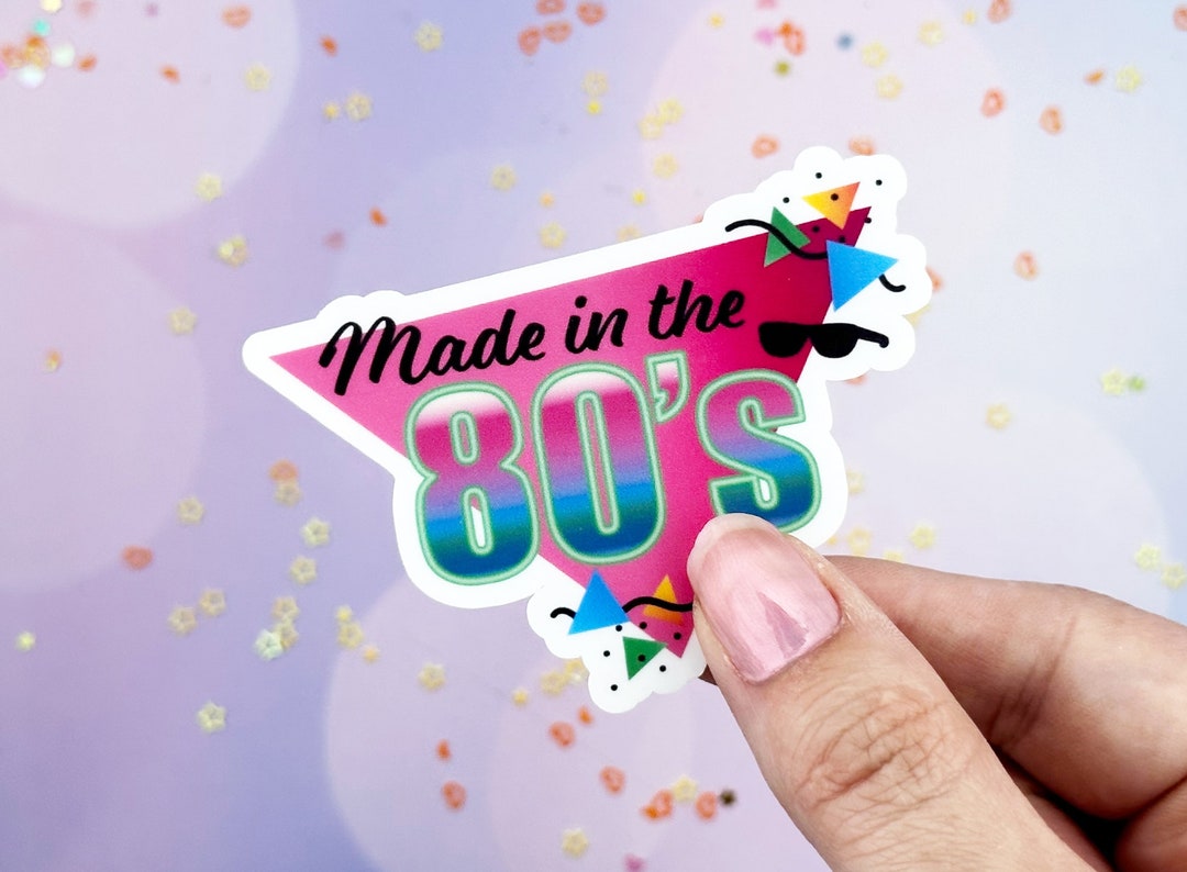 1980 Sticker, Made in the 80's, Water Bottle Sticker, Nostalgia Sticker ...