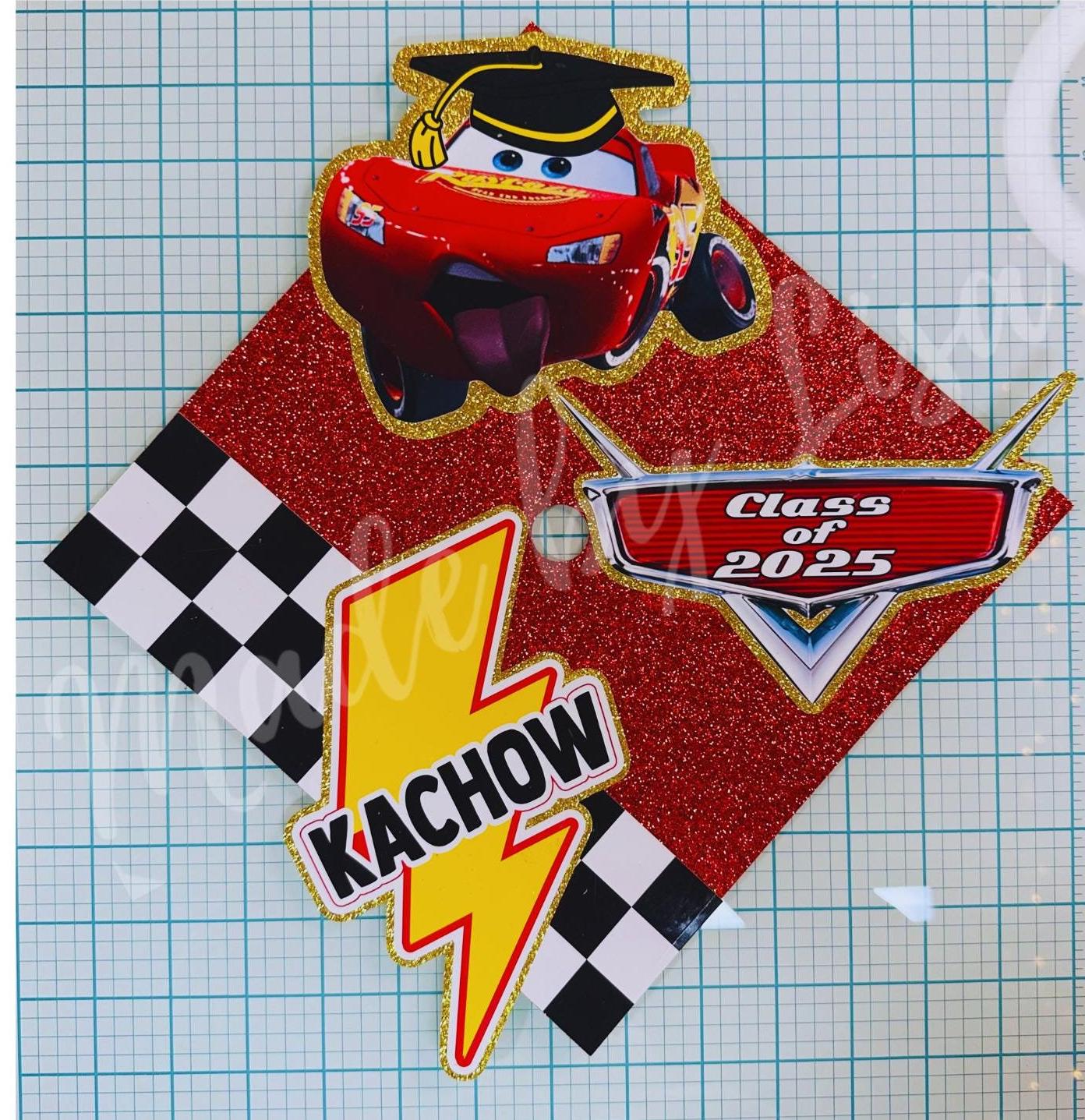 Custom Graduation Cap, Grad Cap, Red Grad Cap, Class of 2025, Custom ...