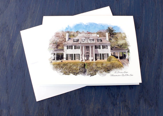 Custom Home Note Cards Personal Stationery House Warming - Etsy