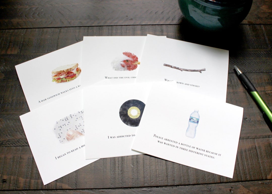 Dad Jokes Cards -- Humorous Note Cards -- Great Dad or Uncle Father's ...