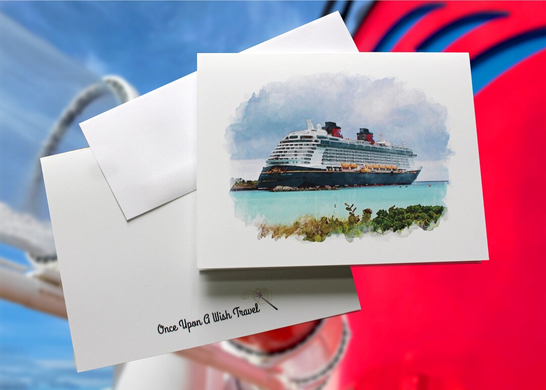 Custom Disney Travel Agent Note Cards -- Add Your Logo -- Disney Cruise ...
