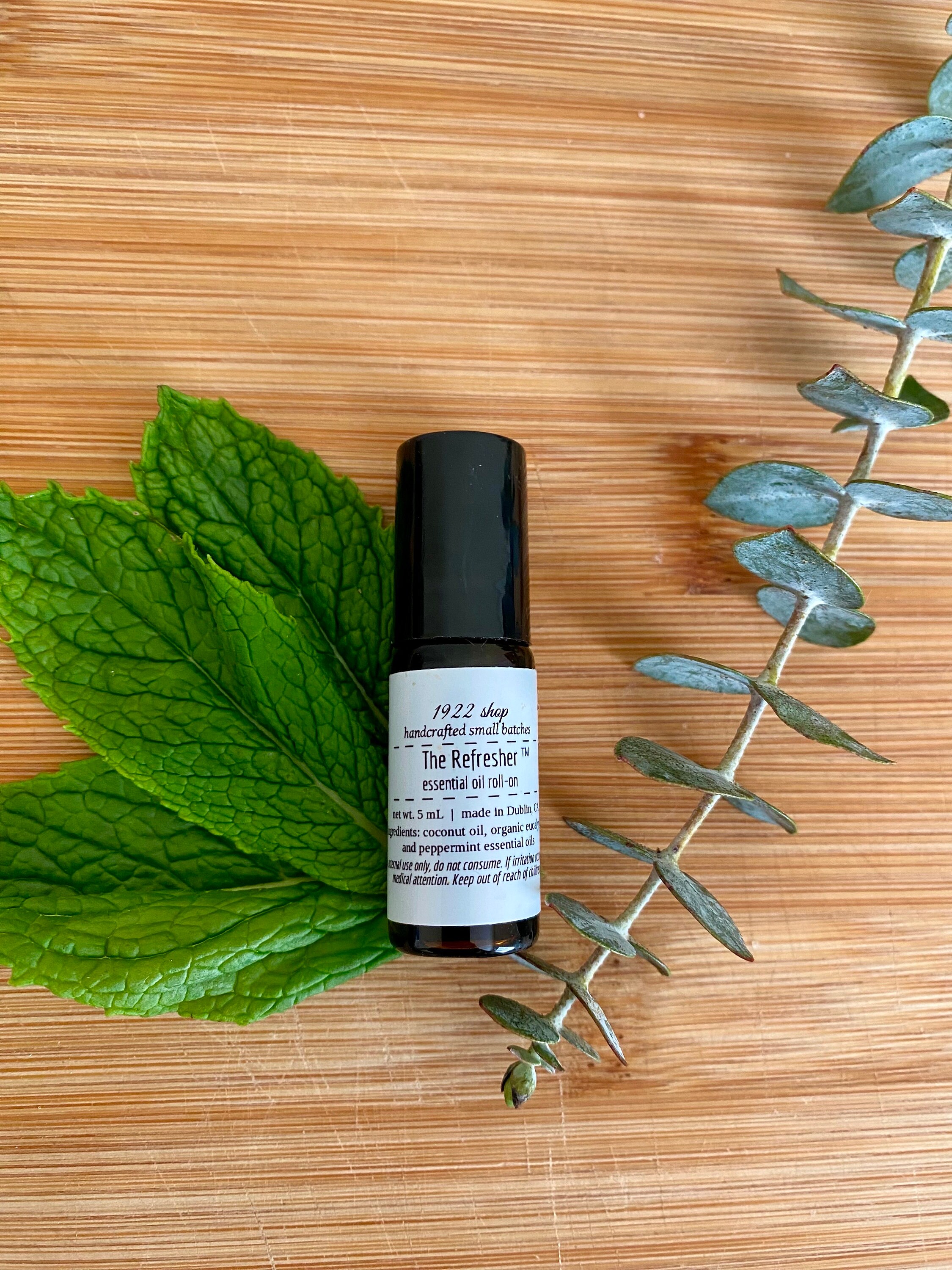 The Refresher Mini Essential Oil Roll-on 3 Ingredients Only Small ...