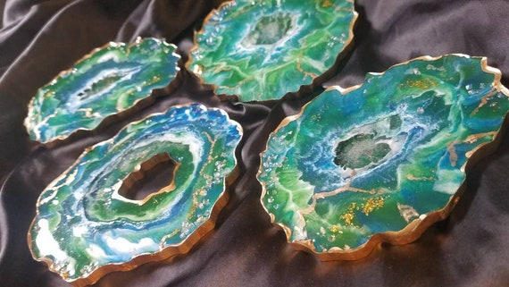 Geode drink coasters store