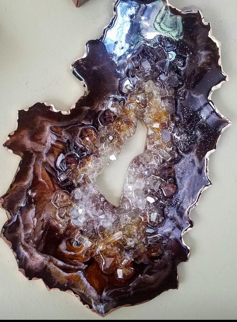 Custom Made 4u,resin Geode Art,pick Colors Geode Art,geode Art Painting ...