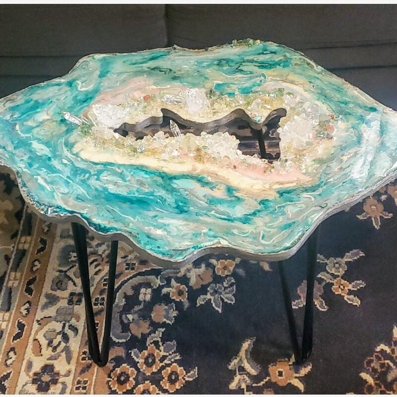Agate End Table - Etsy