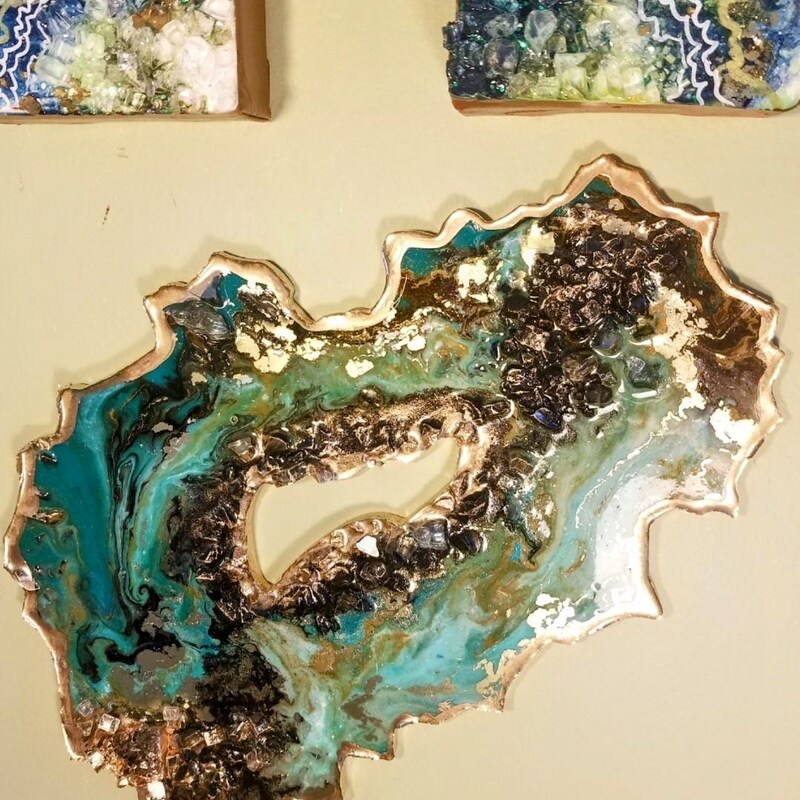 Resin Geode Wall Art - Etsy