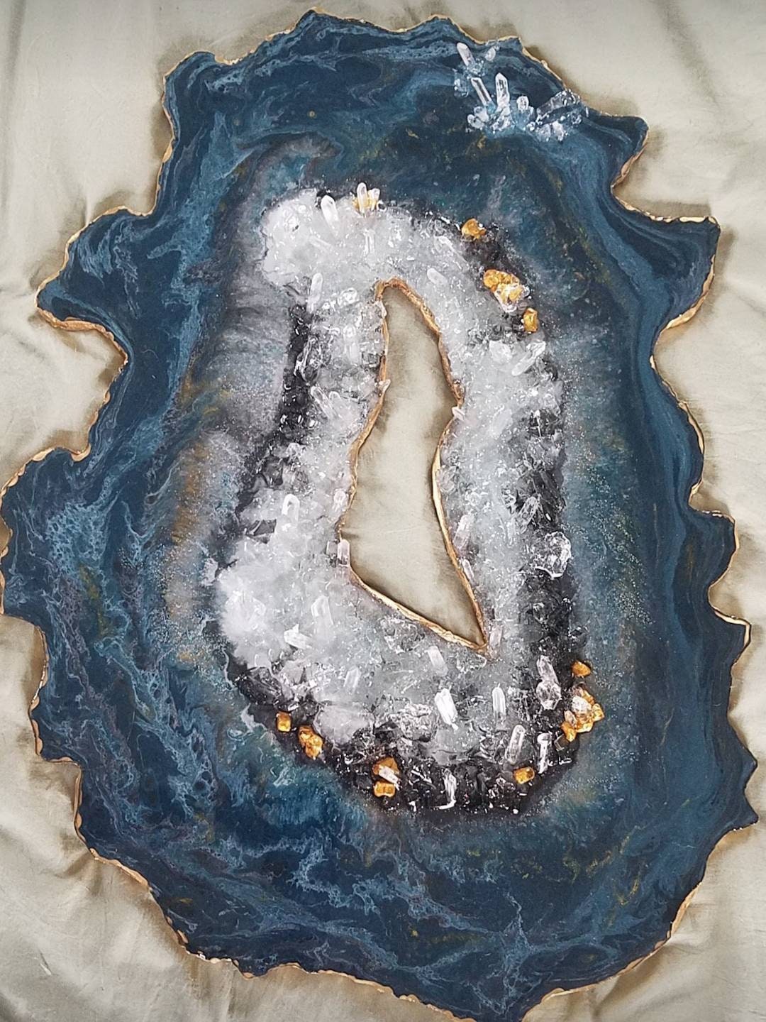 Custom Made,in Signature Style,any Color,geode Art,geode Art Painting ...