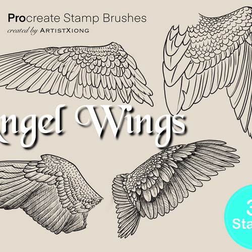 Angel Wing Stamp Brushes for Procreate - Etsy