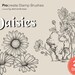 Realistic Daisy Stamp Brushes for Procreate - Etsy