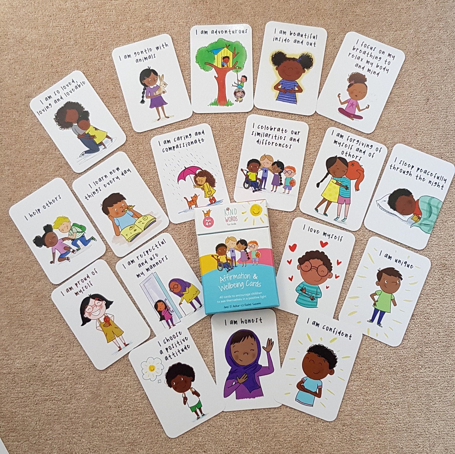 Affirmation Cards for Kids, Children's Affirmations, Kind Words for ...
