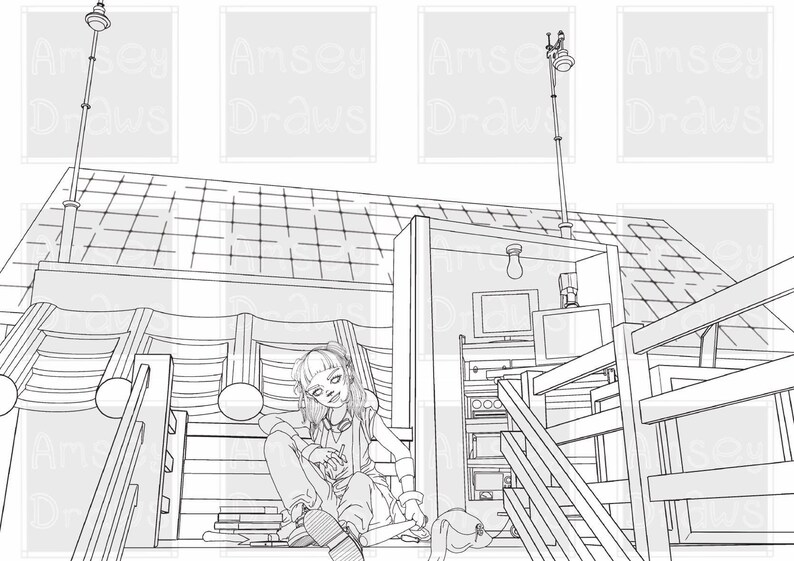 The Workshop; Colouring Page - Etsy