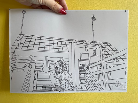 The Workshop Colouring Page - Etsy