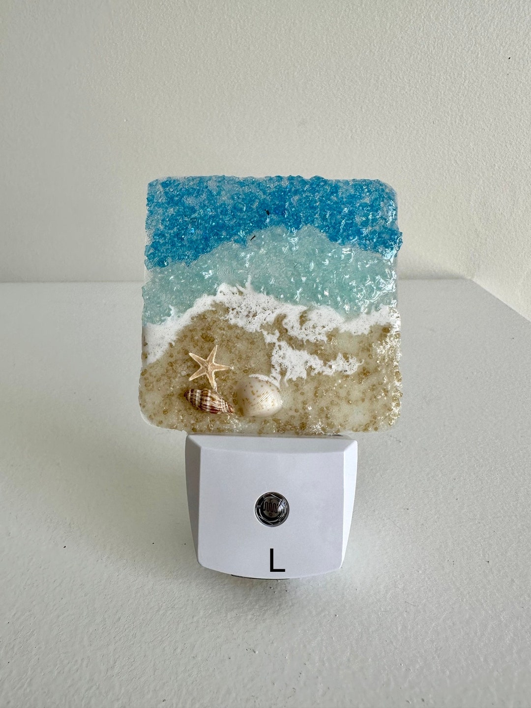 Beach Night Light - Starfish Night Light- Resin Ocean Night Light ...