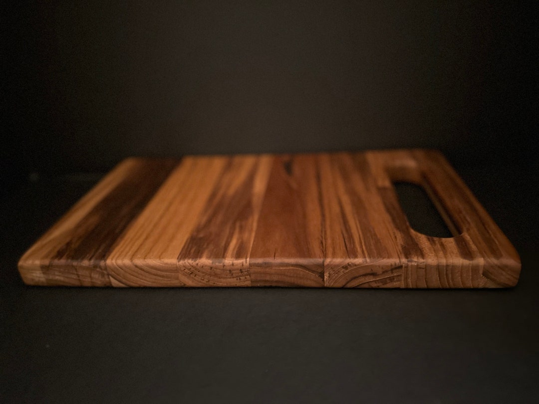 Teak Cutting Board With Handle - Etsy
