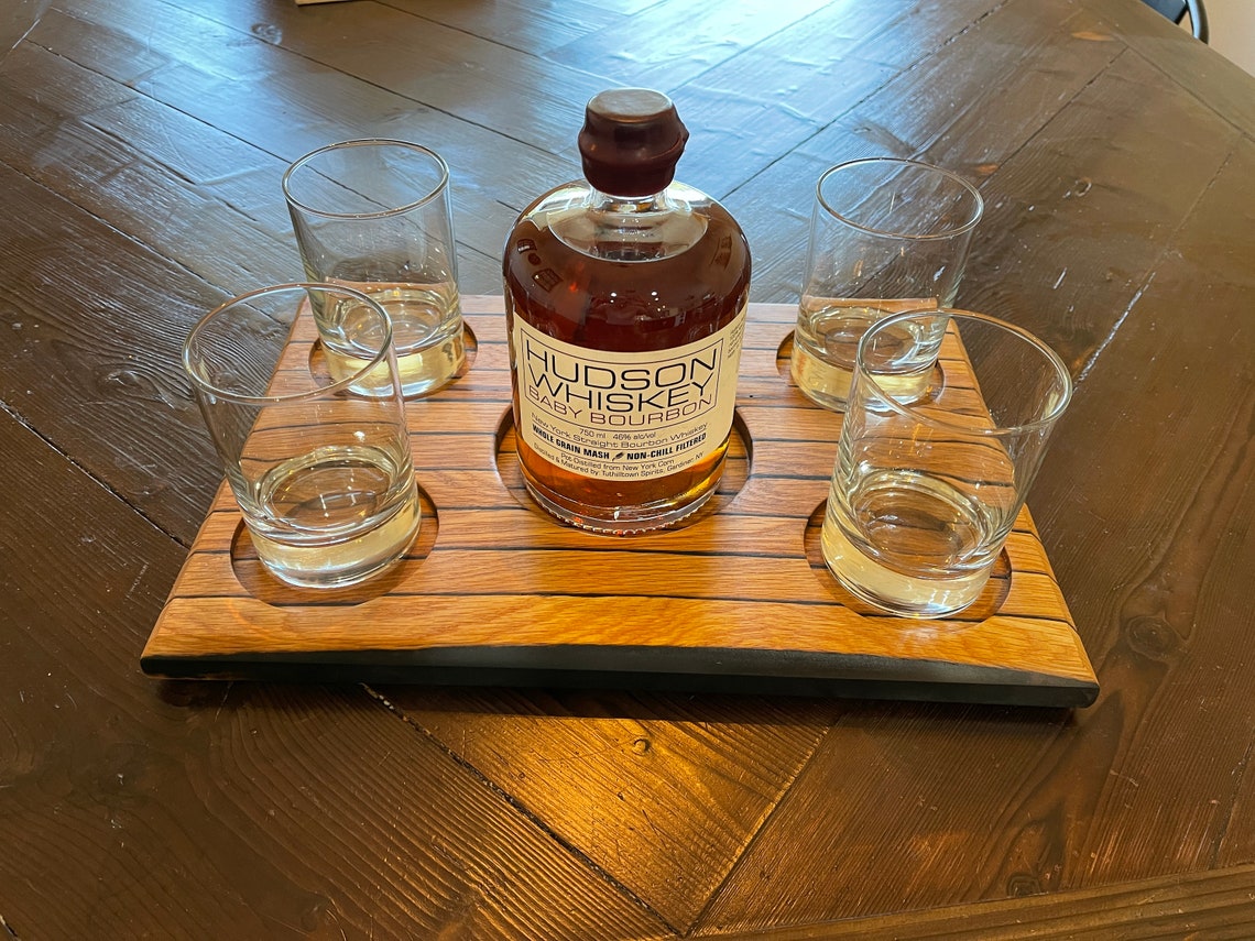 Whiskey Staves Beverage Serving Tray - Etsy