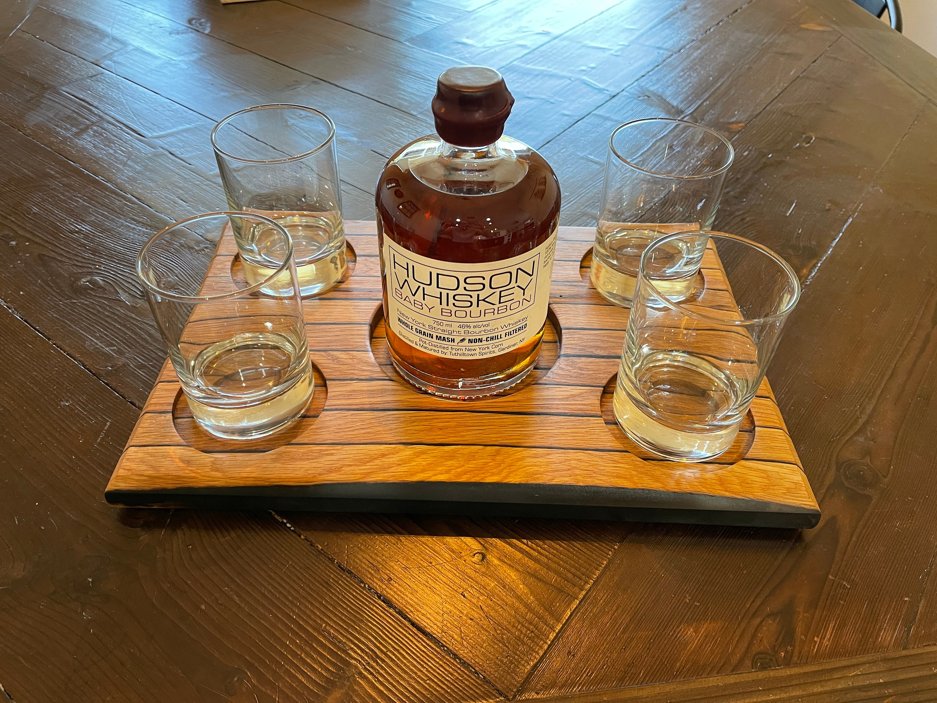 Whiskey Staves Beverage Serving Tray - Etsy