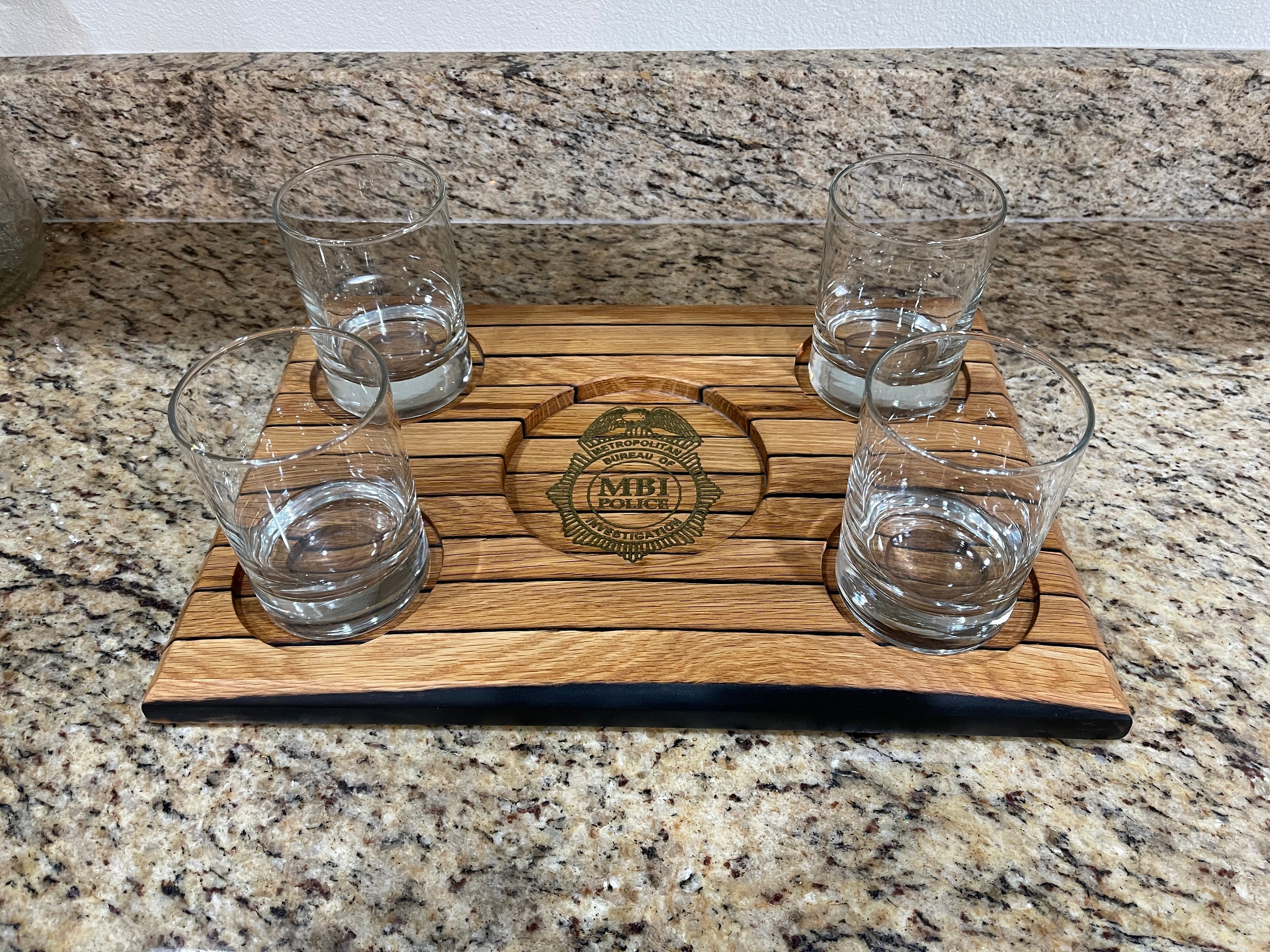 Whiskey Staves Beverage Serving Tray - Etsy