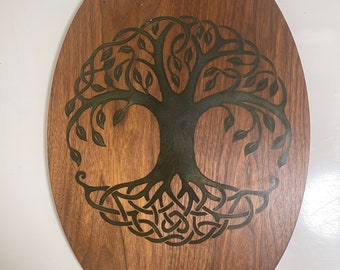 Yggdrasil - the Tree of Life - Inlay Cutting Board - Etsy