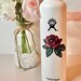 Red Rose Waterproof Vinyl Sticker for Laptop, Red Flower Water Bottle ...