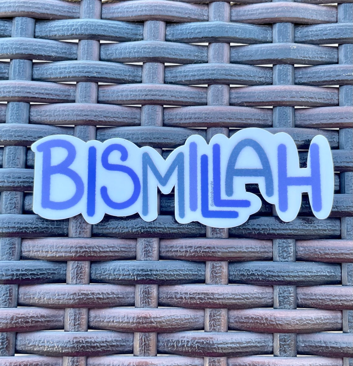 Bismillah Sticker, Islamic Saying Sticker, Hijabi Laptop Stickers ...