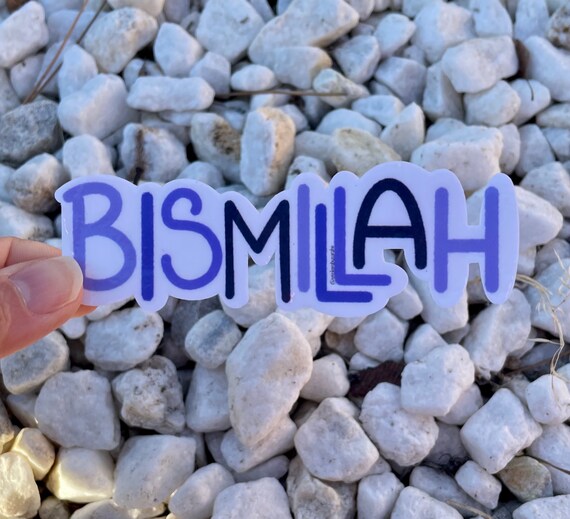 Bismillah Sticker Islamic Saying Sticker Hijabi Laptop | Etsy