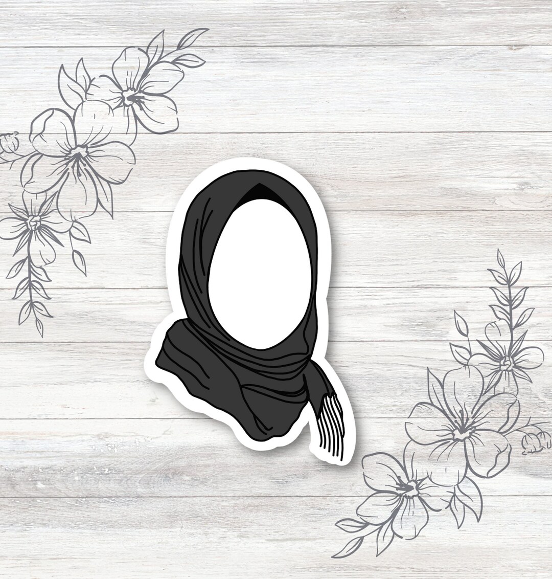 Hijabi Sticker, Islamic Bottle Sticker, Muslim Sticker, Islamic Laptop ...