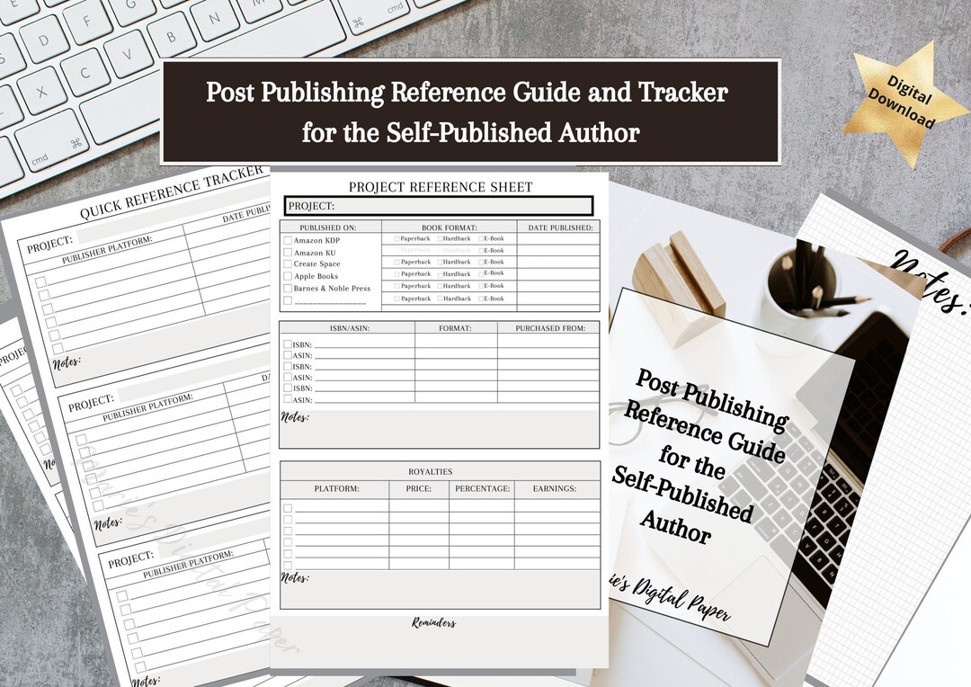 Post Publishing Reference Guide Inserts for Self-published Authors ...