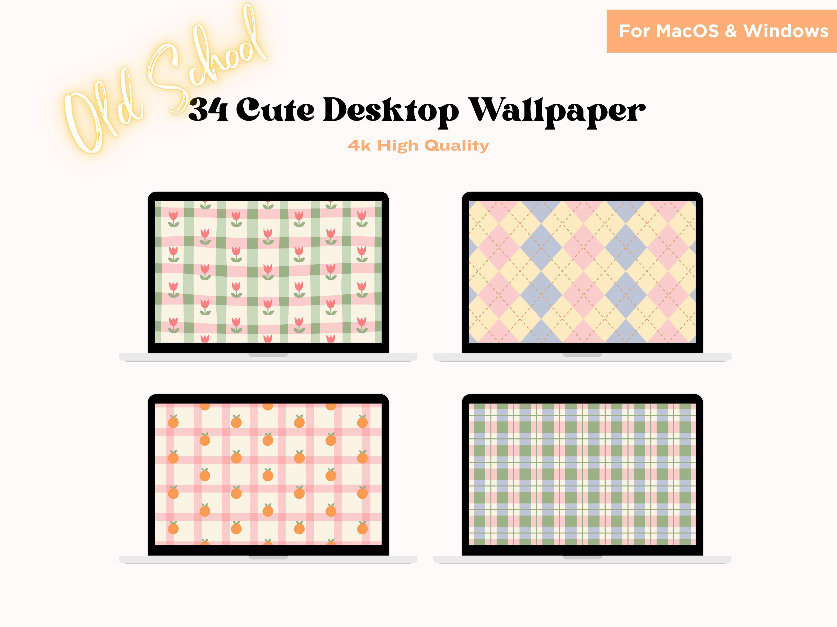 34 Cute Wallpaper High Quality 4K Aesthetic Wallpaper Retro Floral ...