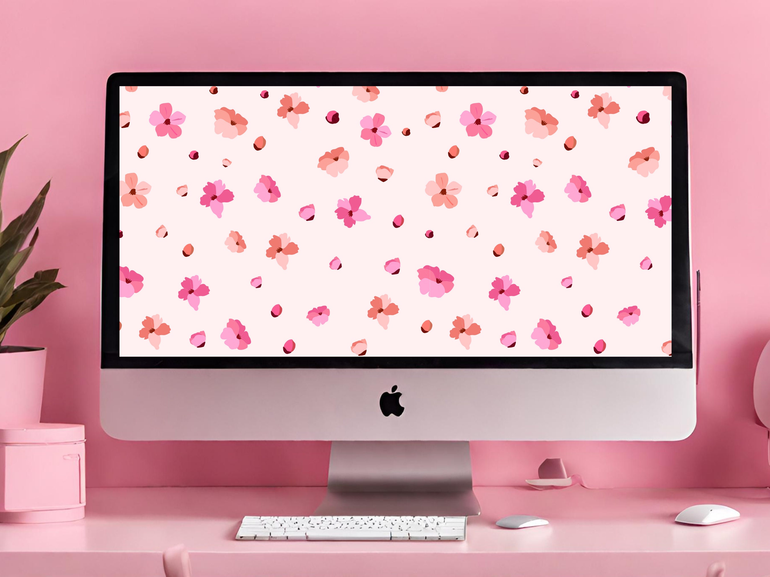 Spring Summer Floral Desktop Wallpaper High Quality 4k Mac Windows 70s ...