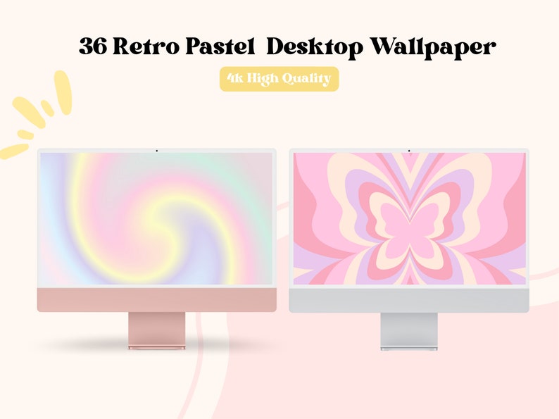 36 Aesthetic Pastel Retro Wallpaper High Quality 4K Fun Wallpaper ...