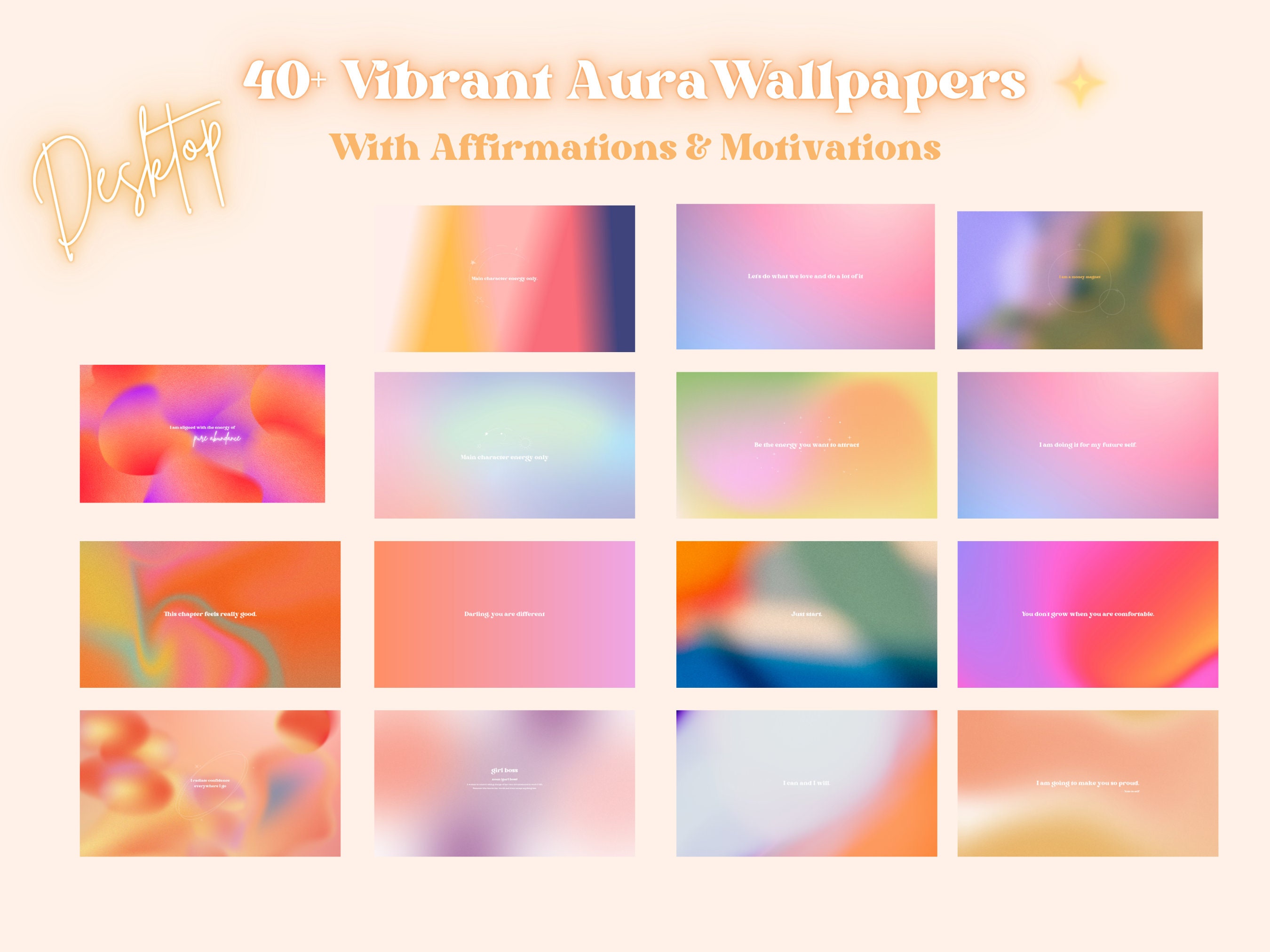 44 Aura Wallpaper High Quality 4K Aesthetic Affirmation Motivation ...
