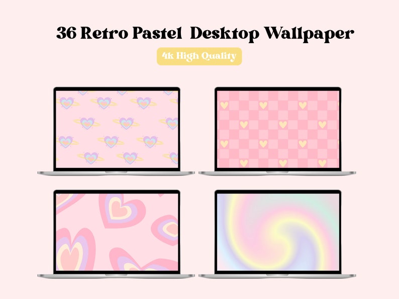 36 Aesthetic Pastel Retro Wallpaper High Quality 4K Fun Wallpaper ...