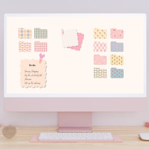 Desktop Folder Icons Floral Folder Icons Cute Aesthetic Mac Desktop ...