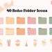 Boho Folder Icons, Aesthetic Desktop Icons, Desktop Folder Icons for ...