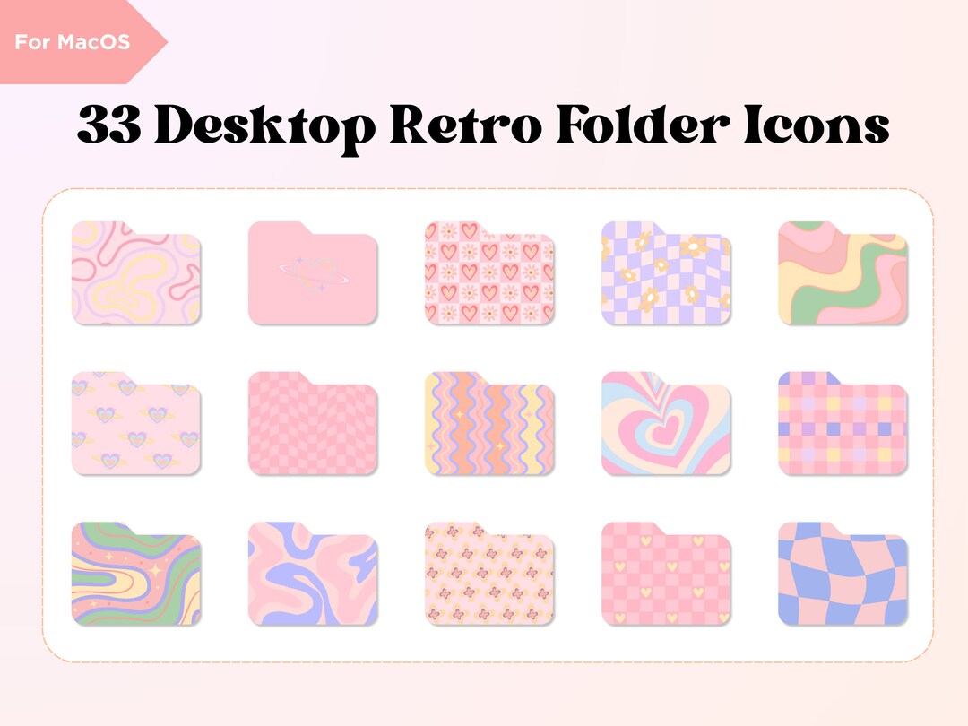 33 Retro Desktop Folder Icons for Mac Desktop Folder Icons, File Icons ...