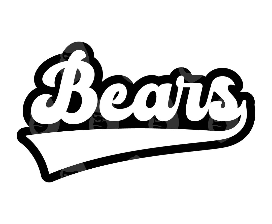 Bears Baseball Svg, Bears Png, Retro Sports Jersey Font, Bears Team ...