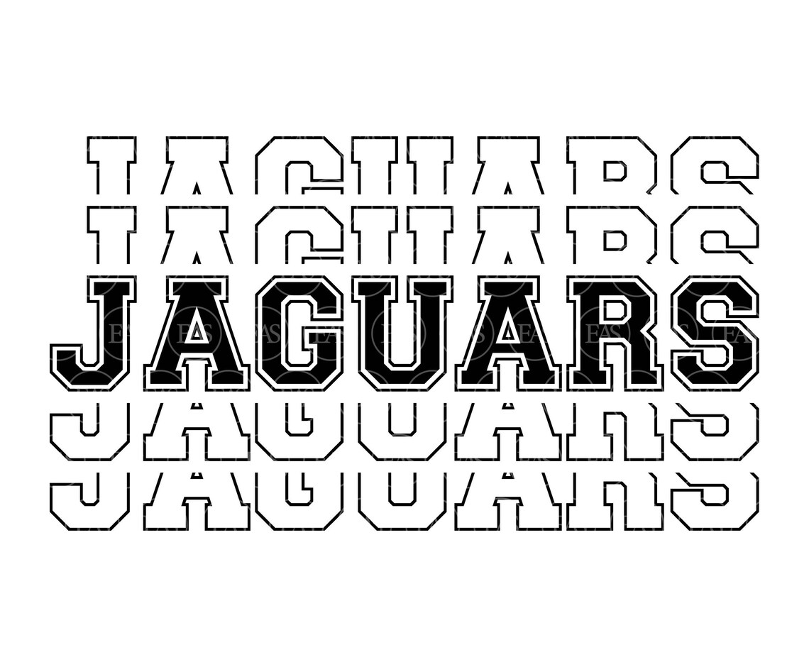 Stacked Jaguars Svg Go Jaguars Svg Run Jaguars Jaguars Team - Etsy Canada