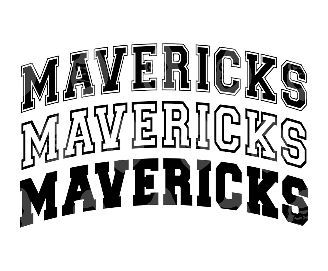 Mavericks Svg, Mavericks Arched Varsity Font, Go Mavericks Png ...